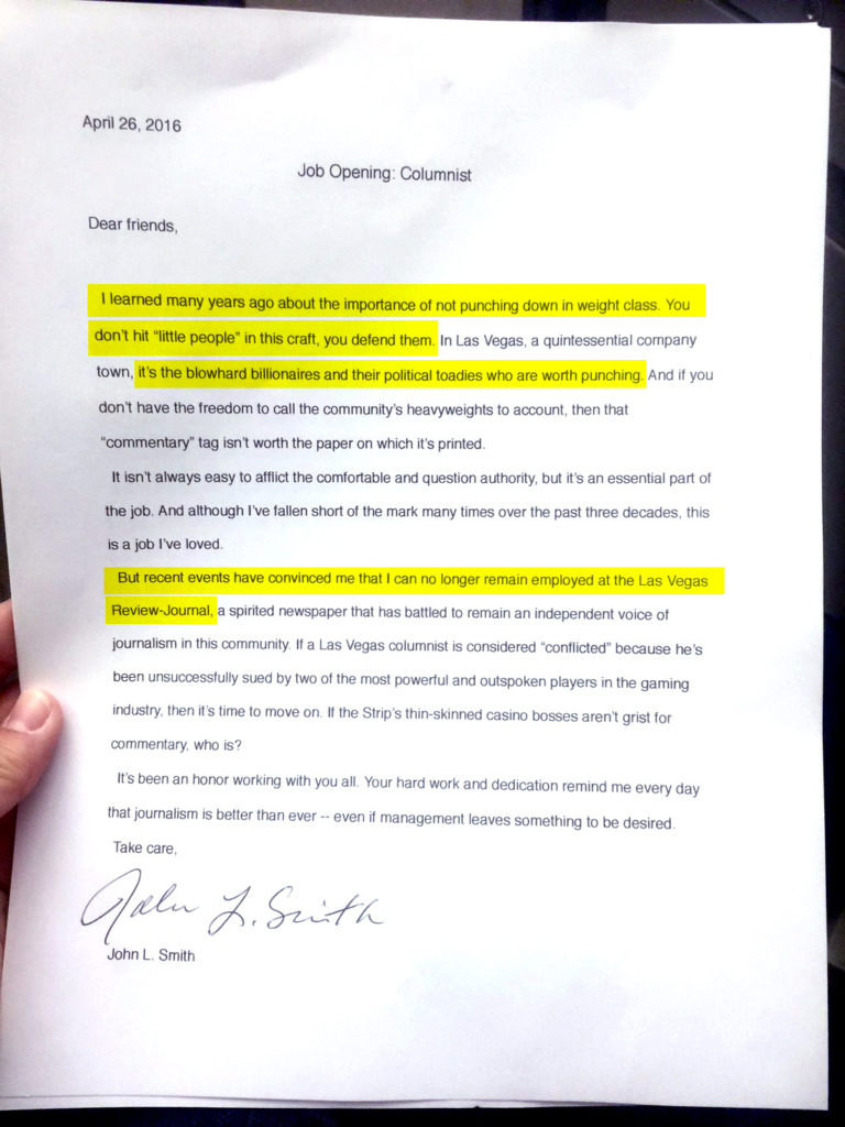 John L. Smith The Untruthful Reporter By Steve Barket Las Vegas Nevada ...